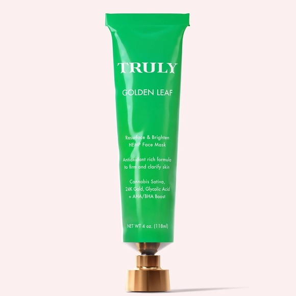 TRULY | Skincare | Truly Golden Leaf Resurface Brighten Face Mask ...